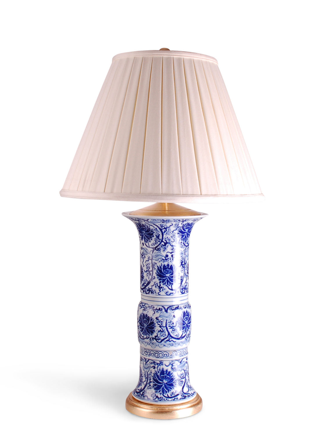 Tall Beaker Blue & White Lamp – Hugo's Interiors